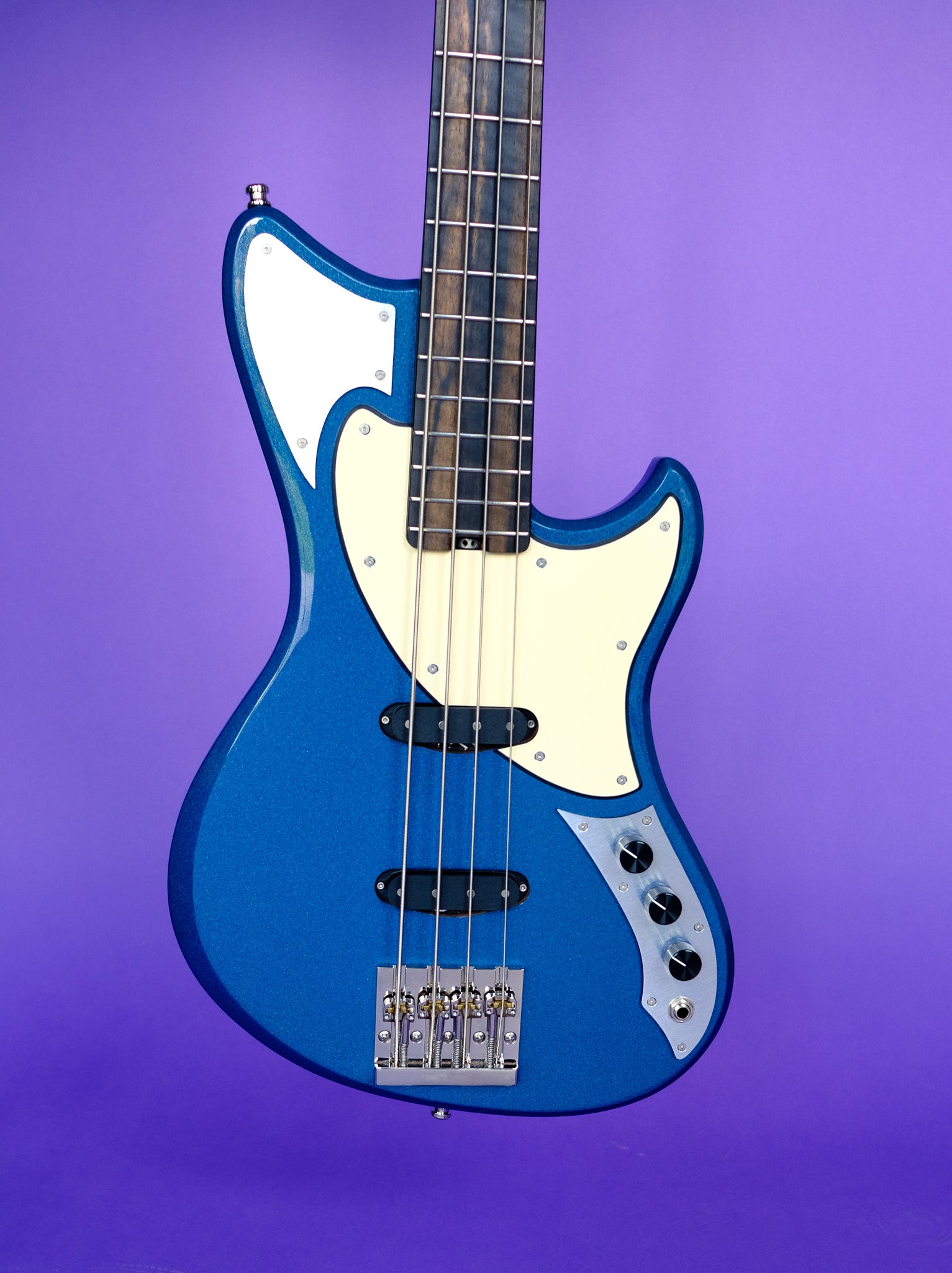 Alpher Mako Prime V2 4 String 2023 - Gloss Blue metallic – Sarg's Guitars